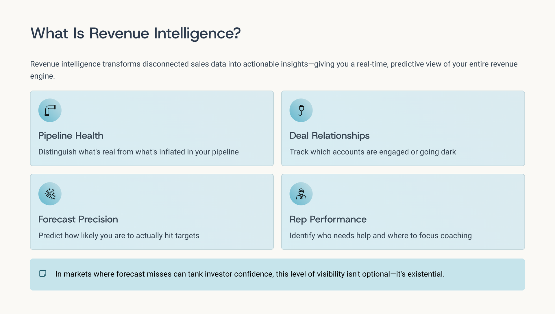 Why Revenue Intelligence Is the Key to Hitting Sales Numbers