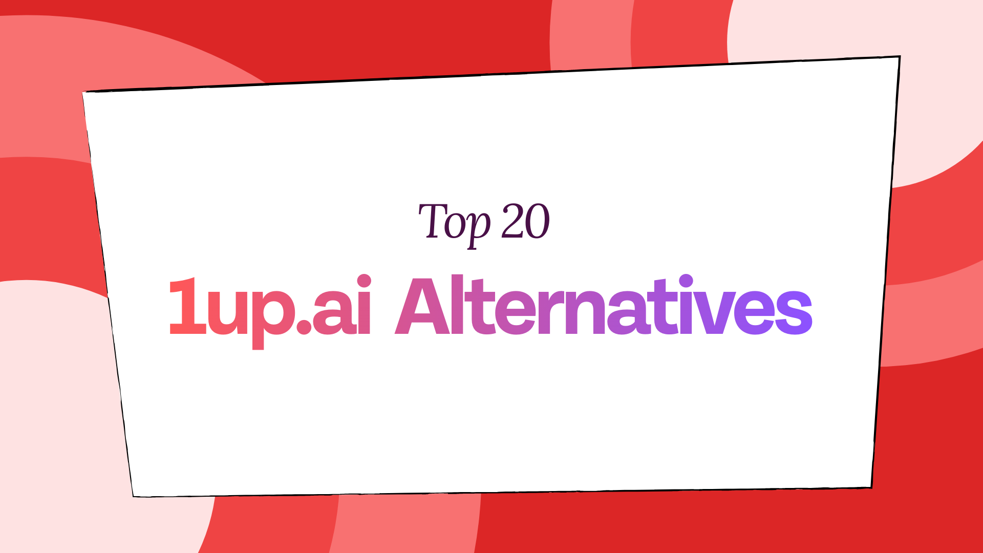 Top 20 1up Alternatives for Complex RFPs in 2026 | SparrowGenie