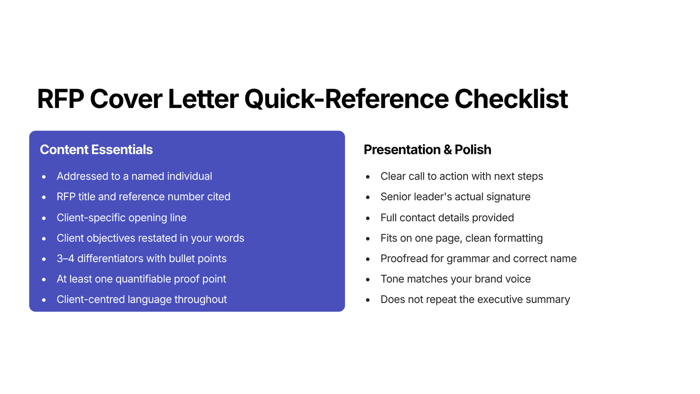 How to Write a Winning RFP Cover Letter (With Real Example)